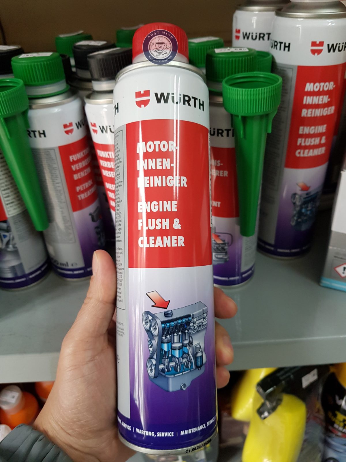 DUNG DỊCH SÚC XẢ DẦU NHỚT WURTH (ENGINE FLUSH & CLEANER) - Nhật Minh Auto