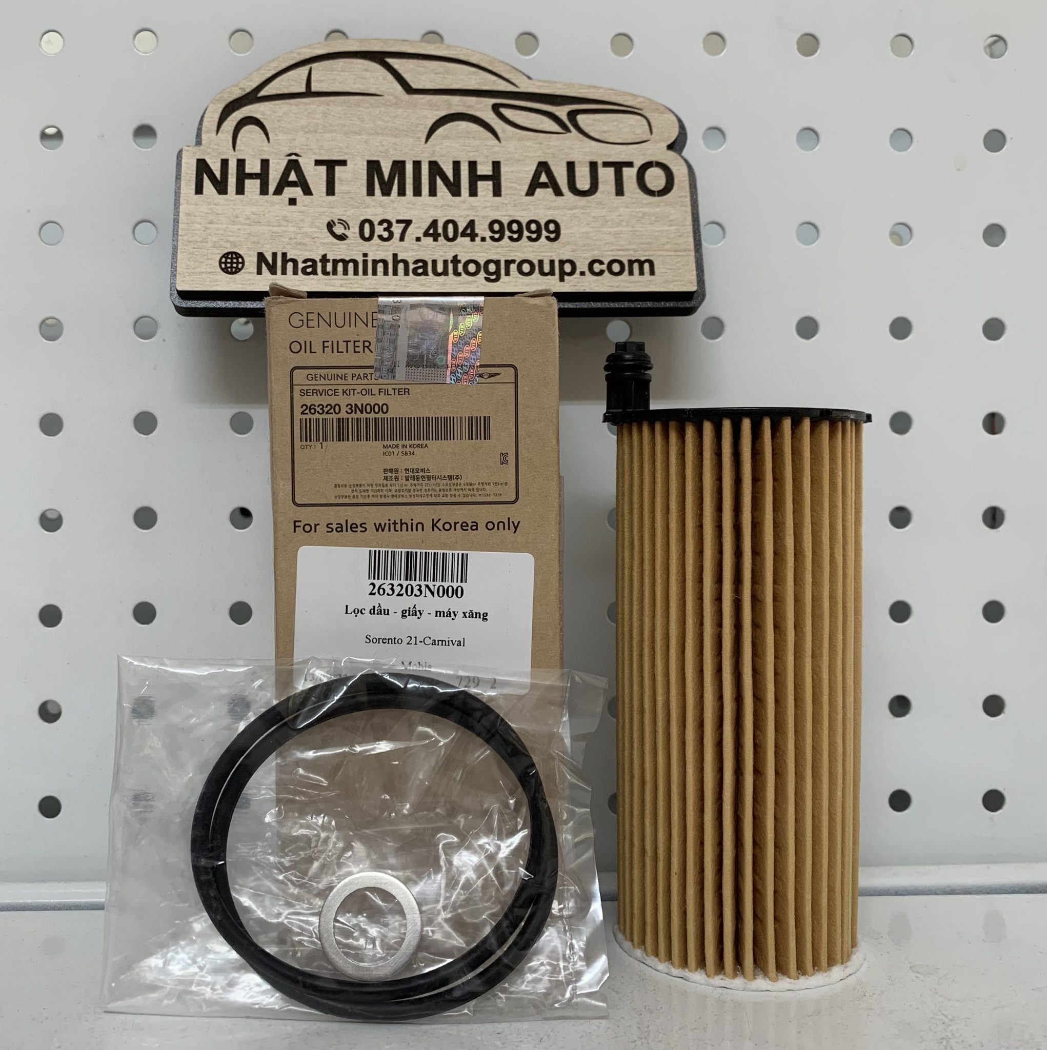 LỌC NHỚT CHÍNH HÃNG MOBIS 26320-3N000 CHO KIA CARNIVAL 3.5 V6 XĂNG 2021 ...