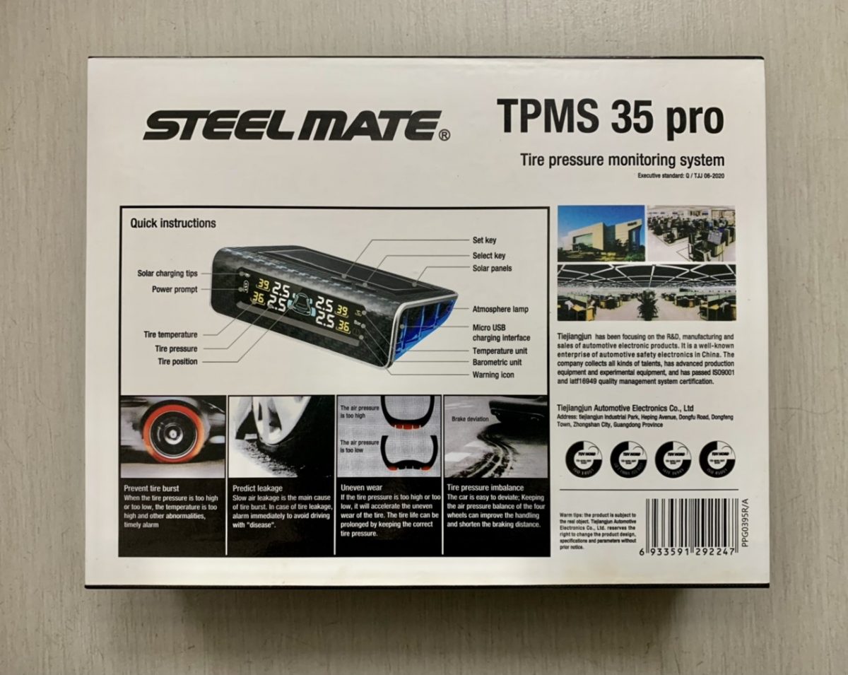 CẢM BIẾN ÁP SUẤT LỐP STEELMATE TPMS 35 PRO (HÀNG NỘI ĐỊA) - Nhật Minh Auto